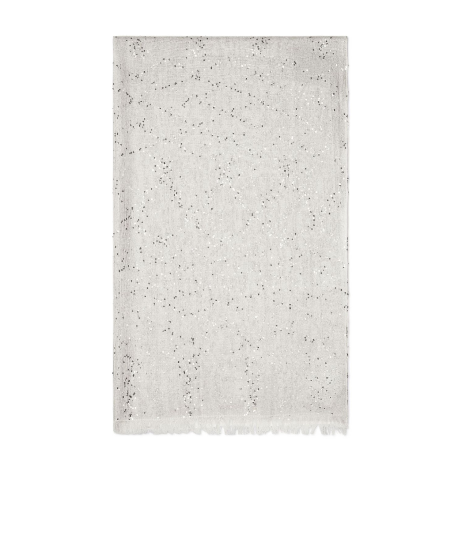 BRUNELLO CUCINELLI Brunello Cucinelli Glitter Embellished Frayed-Edge Scarf